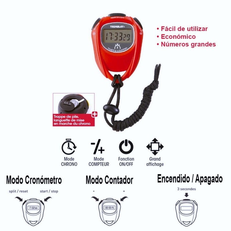 Cronómetro de Precisión Timer & Counter - Stadior.com